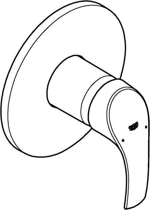 Mitigeur mécanique douche Eurosmart 24042002 (Import Allemagne)[m423 ...