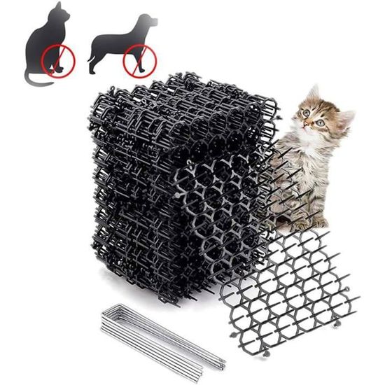 Tapis Anti-Chat avec Pointes - 12PCS - 15x20cm - Dissuasion Chat Chien ...
