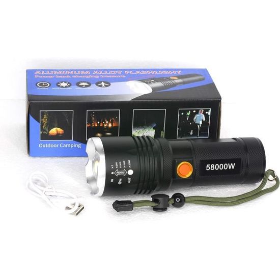 Lampe Torche Rechargeable À Led Cree Power Bank Zoom 5 - Mode D'Emploi ...