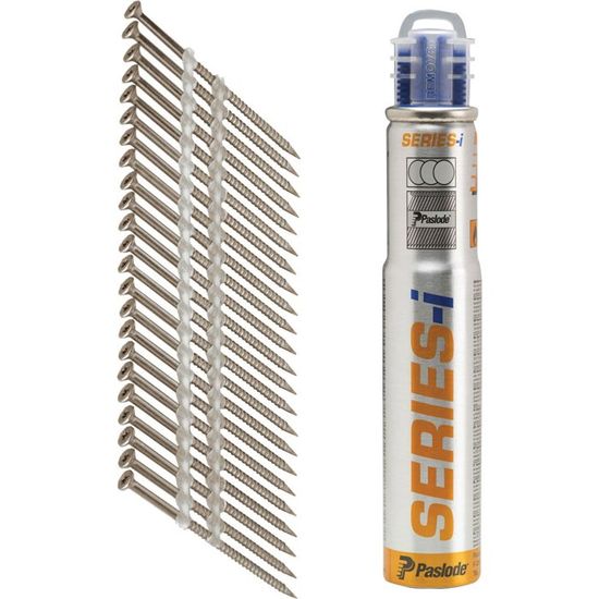 2500 clous crantés 3,1 x 90 mm pour le bois IM90Ci - PASLODE - 142036 ...