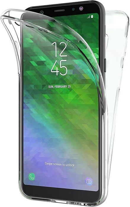 Coque Transparente en Silicone TPU pour Samsung Galaxy A6 Plus 2018 - Protection Intégrale 360 ...