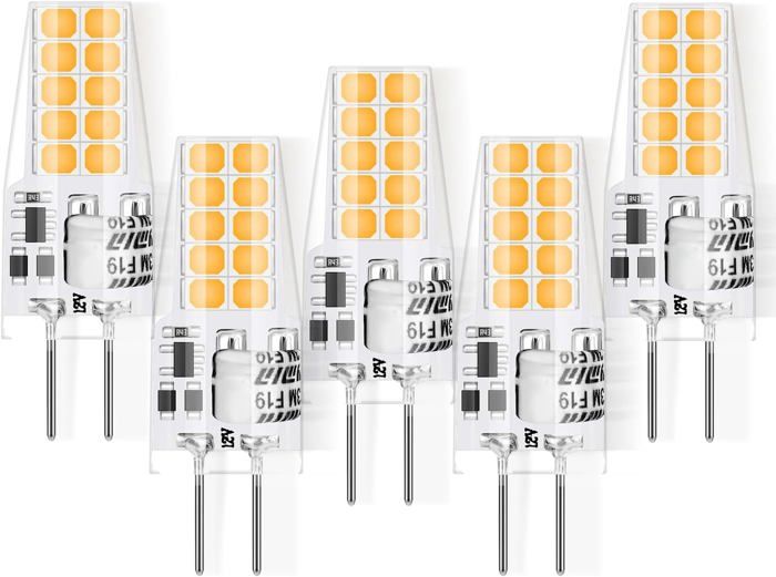 G4 LED 3W 12V ACDC Ampoules quivalent 30W Ampoule Halogne Blanc Chaud 3000KNon Dimmable Lot de ...