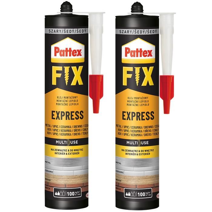 Colle montage - Pattex - Fix Express 375g x2 - forte adhérence ...