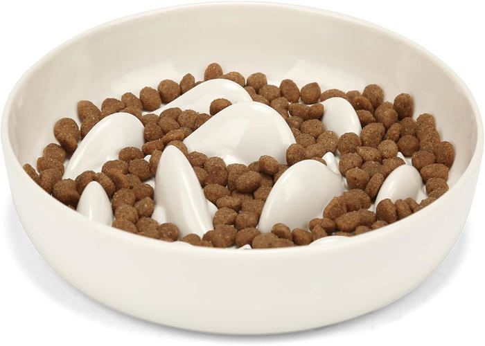 PETTOM Gamelle Anti Glouton Chat, Bol pour Chat, Plat Assiette Chat ...