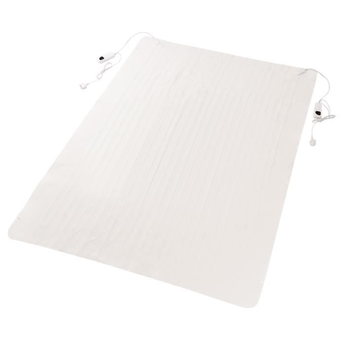 Giantex Chauffe-lit Sur-matelas Chauffant Électrique 2 Places 203x152CM ...