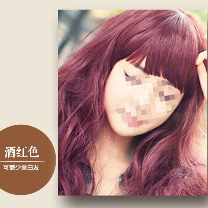 Vin rouge- -Shampoing À Coloration Rapide En 10 Minutes, Crème Pour ...