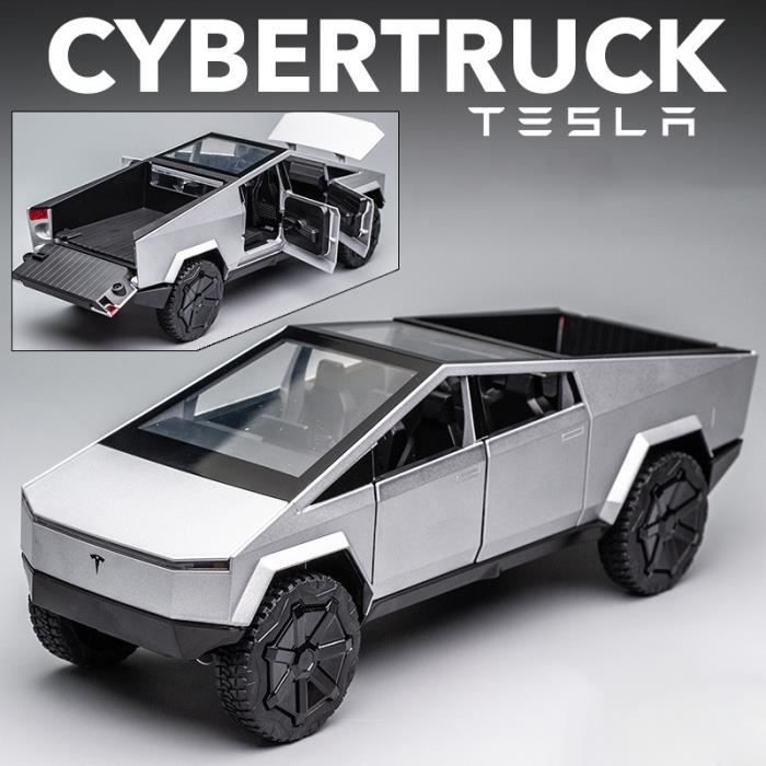 Pick-up Tesla Cybertruck 1:24 - Gris - Jouet de collection en alliage ...