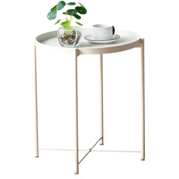 Table D'Appoint En Fer Forgé Petite Table Basse Plateau Plateau Table ...