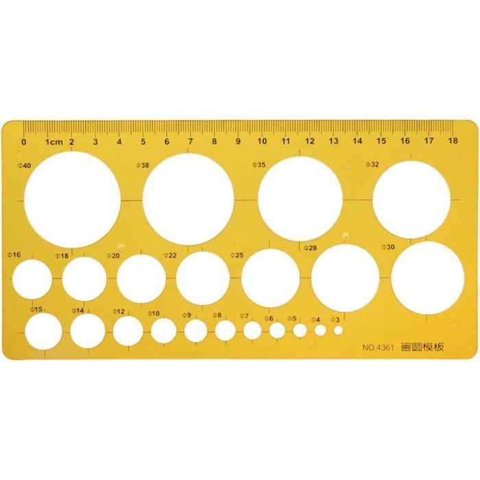 Yajiun Gabarit Dessin,regle Graphique Gabarit pour Dessin Bâtiment ...