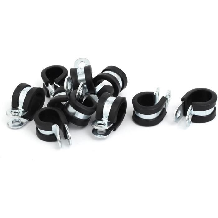 Sourcing Map Collier De Serrage Tuyau Pince Clip Serre Joint 16Mm Diamètre Caoutchouc Doublé R ...