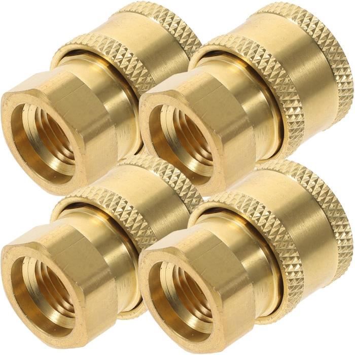 4 Pièces Connecteur De À Eau Haute Pression Hydrolavadora Raccord De Tuyau 1-4 Pouce Adaptateur ...