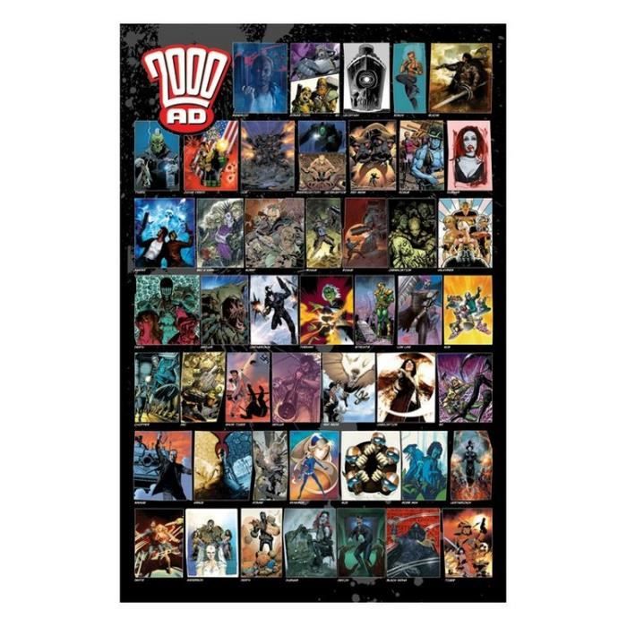 2000 AD - Montage - 61x91,5cm - AFFICHE - POSTER - Cdiscount Maison