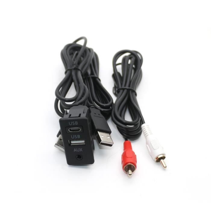 Panneau de Port USB Type C Universel pour Tableau de Bord de Voiture ...