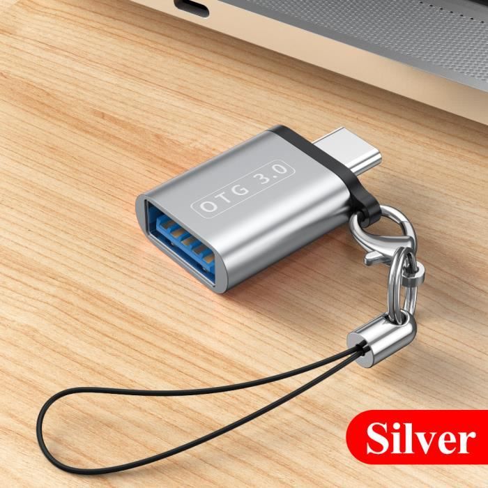 Câble téléphone,adaptateur de Type C vers USB,Otg USBC mâle vers USB 3. ...