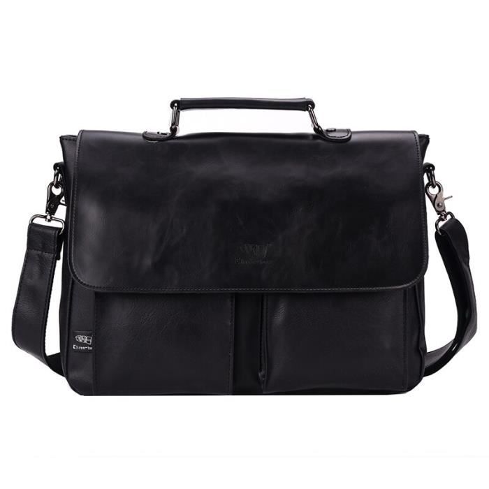 Cartable R8GF4 Men Leather Business Bags Teenager Crossbody Bag Vintage ...
