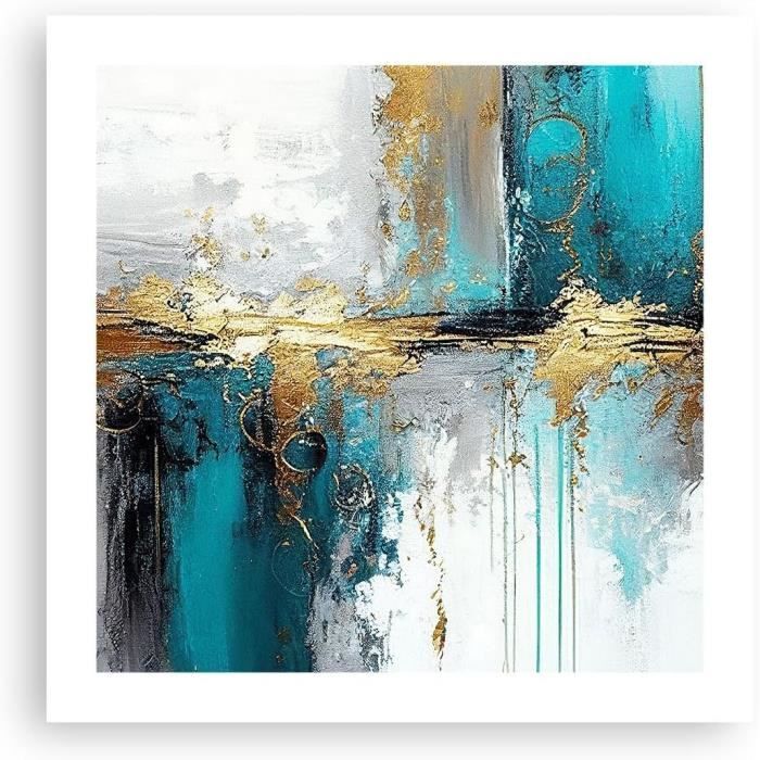 Affiche Decoration Murale Moderne Poster sans Cadre 50x50cm Art Déco ...