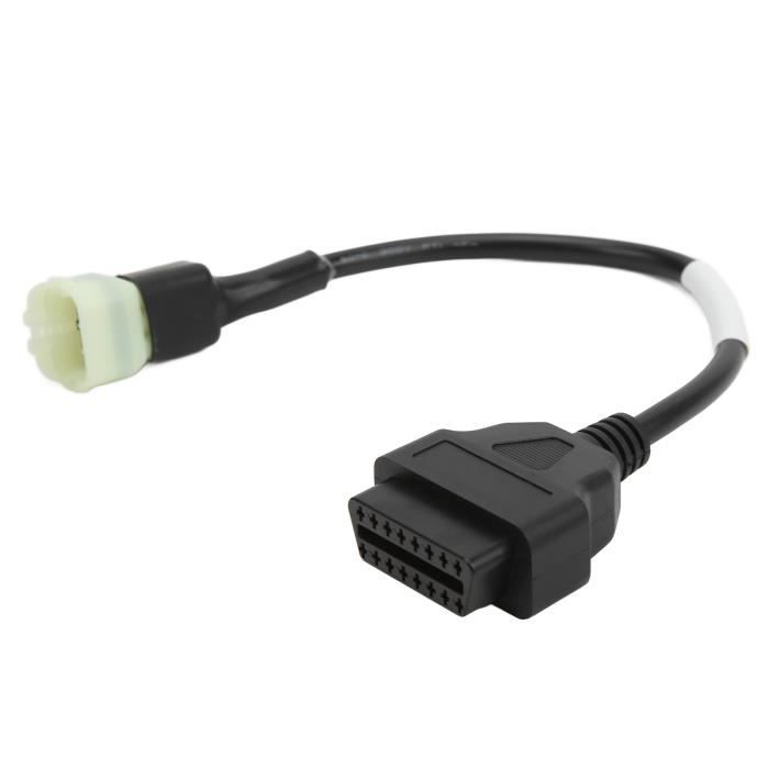Câble de diagnostic OBD2 6 broches - FDIT - Pour motos avec Delphi ECU ...