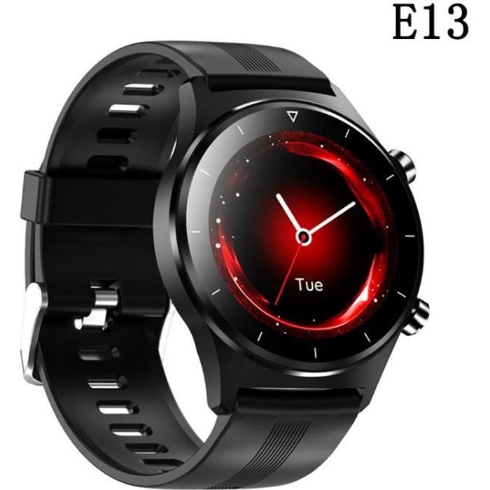 E13 Montre Connectée Hommes Sport SmartWatch GPS Support podomètre ...