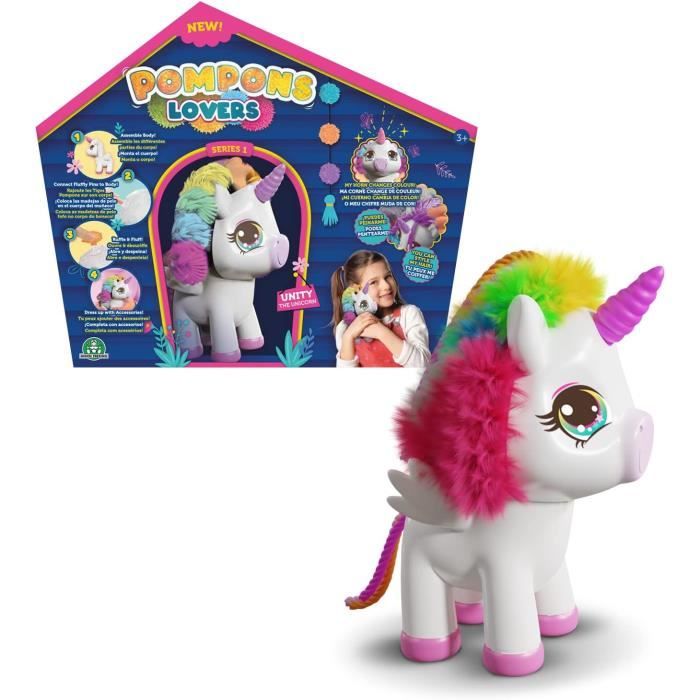 RUFFLE FLUFFIES Pompons Lovers, Crée tes Peluches, avec tiges Pompons ...