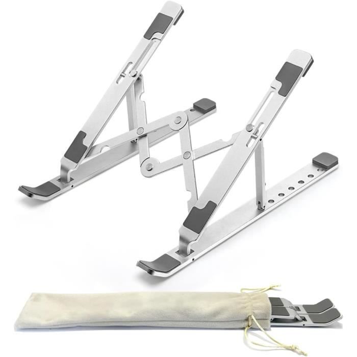 Freeski Support de PC portable pliable en plastique et silicone pour ...