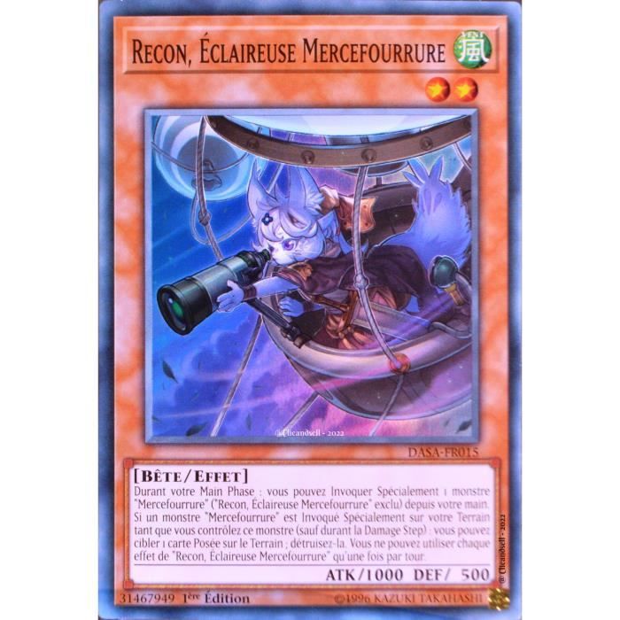 Carte Yu Gi Oh Dasa Fr015 Recon Éclaireuse Mercefourrure Super Rare Neuf Fr Cdiscount Jeux