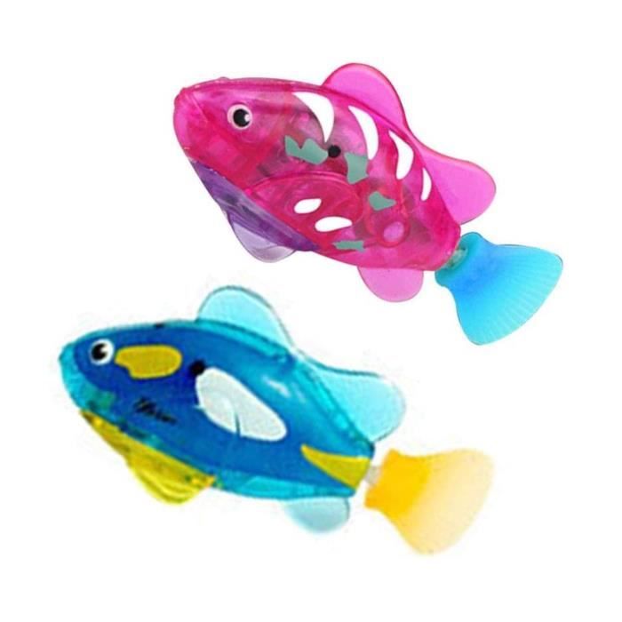 Jouet - Fish Robot - 2 Pièces - Plastique - Multicolore - Activé dans l ...