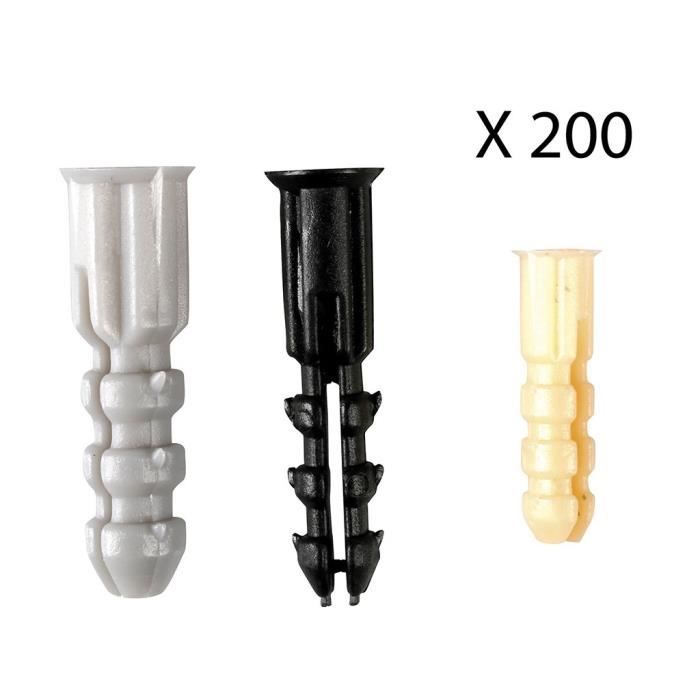 COGEX Cheville plastique - 200 pcs - 5-6-8 mm - Cdiscount Bricolage