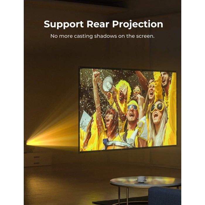 Écran de projection portable 120"-KAL-16:9 4K HD,infroissable,intérieur ...