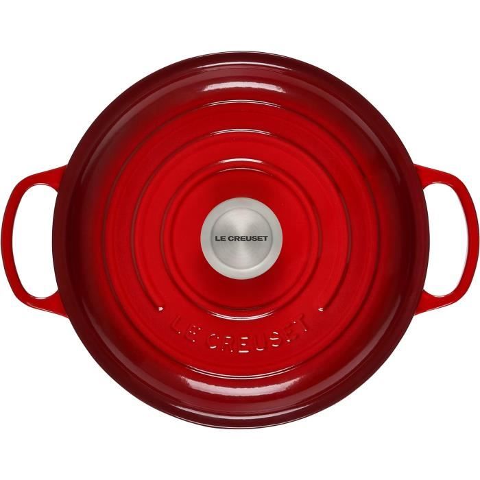 Le Creuset Faitout Signature Signature en Fonte Émaillée, Rond, 26 cm ...