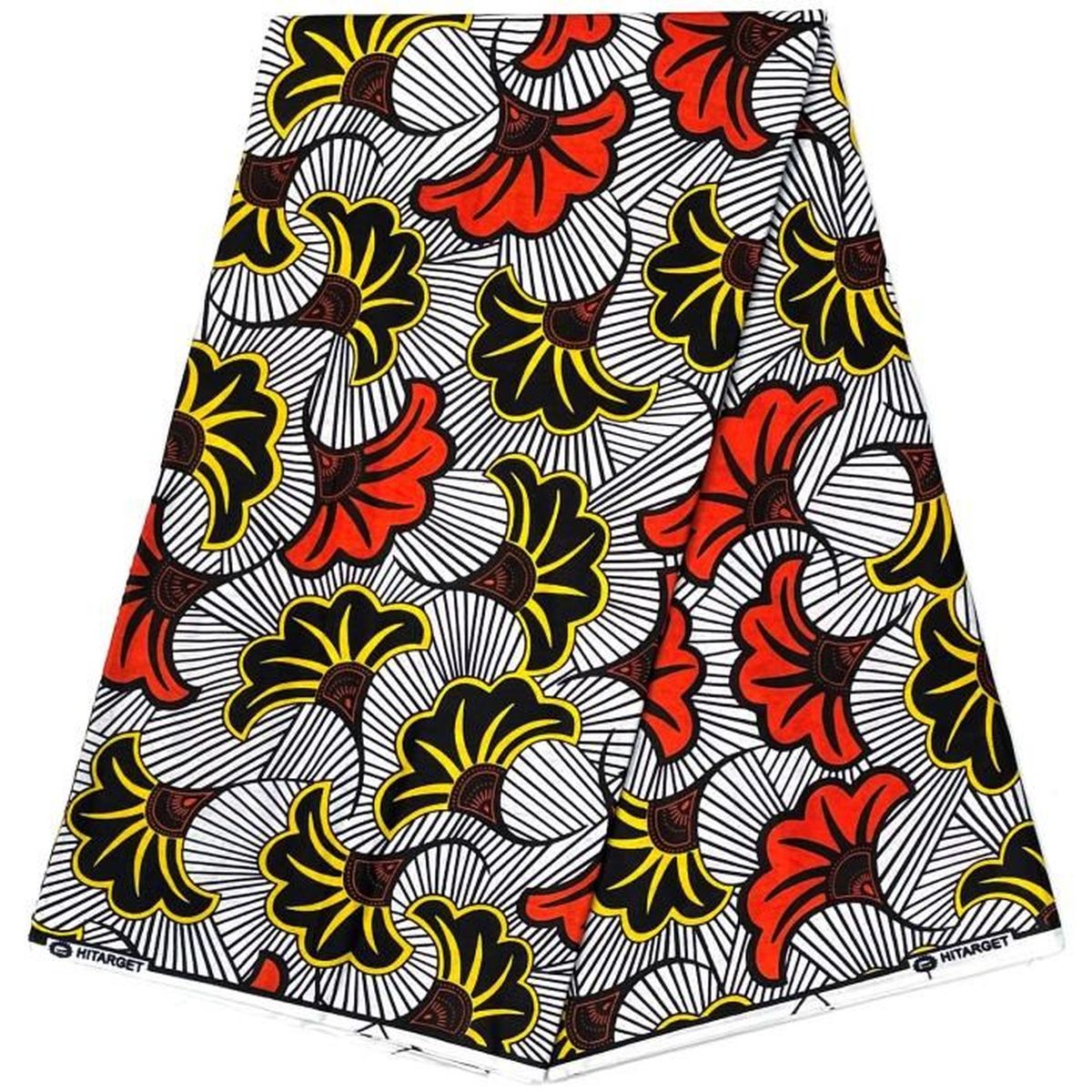 Wax Pagne Tissu Africain HITARGET 6 Yards 100% Coton - Cdiscount Beaux ...