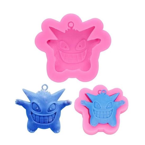 Porte-clés écureuil pomme de pin,moule Kawaii en Silicone,bricolage ...