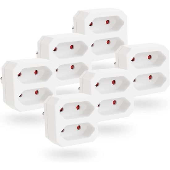 Greate 6X multiprise Electrique avec Max 1100W - Prise Electrique ...