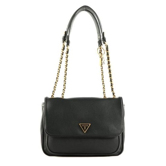GUESS Becci Convertible Crossbody Flap Black [226677] - sac à épaule ...