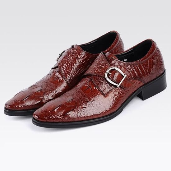 Chaussures en Cuir Verni pour Hommes Plates Formelles Classiques ...
