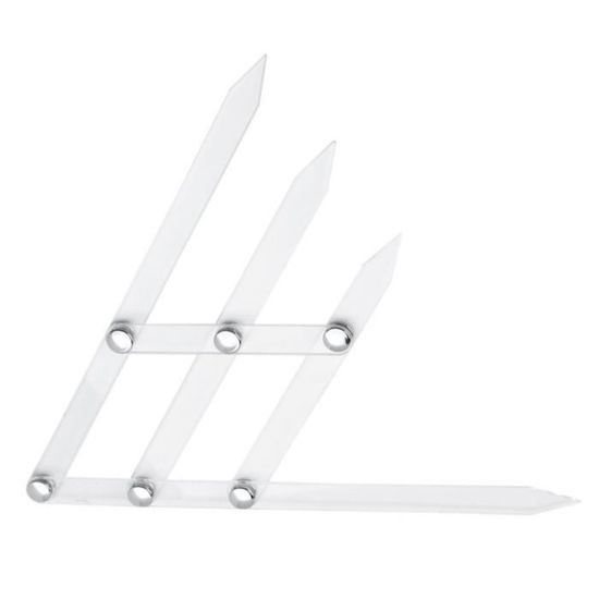 1 pc En Transparent Mesure Calipers Triangle Sourcils Formant Stencil ...