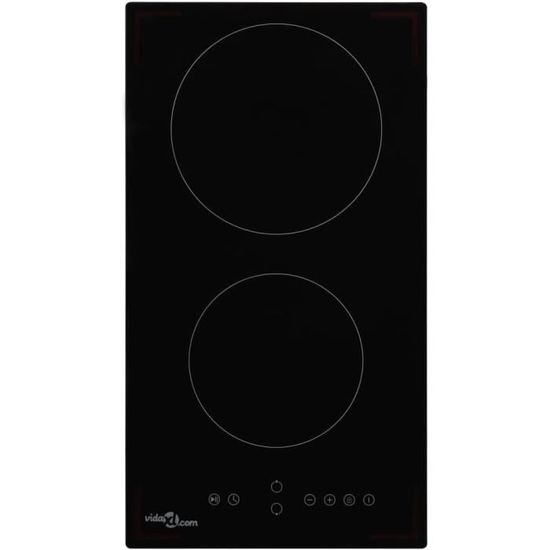 Plaque de Cuisson 2 Brûleurs Contrôle Tactile Table de Cuisson ...