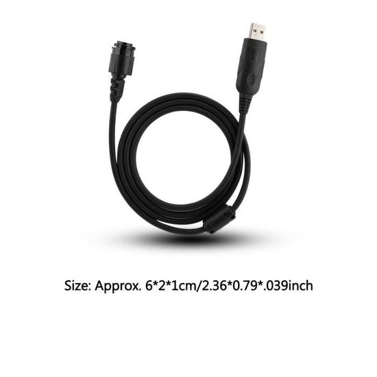SURENHAP câble de programmation pour Motorola Câble de programmation USB pour talkie-walkie ...