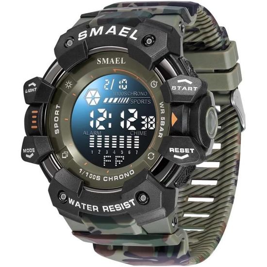 Montre militaire numérique pour homme - Montre militaire tactique ...