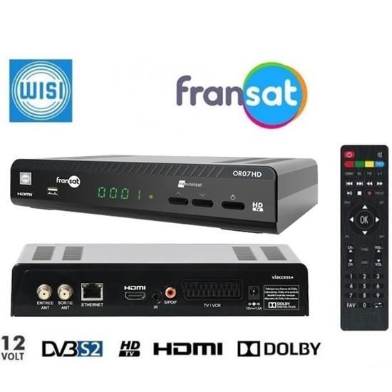 WISI OR 07 HD Récepteur Fransat 12 volts - Cdiscount TV Son Photo
