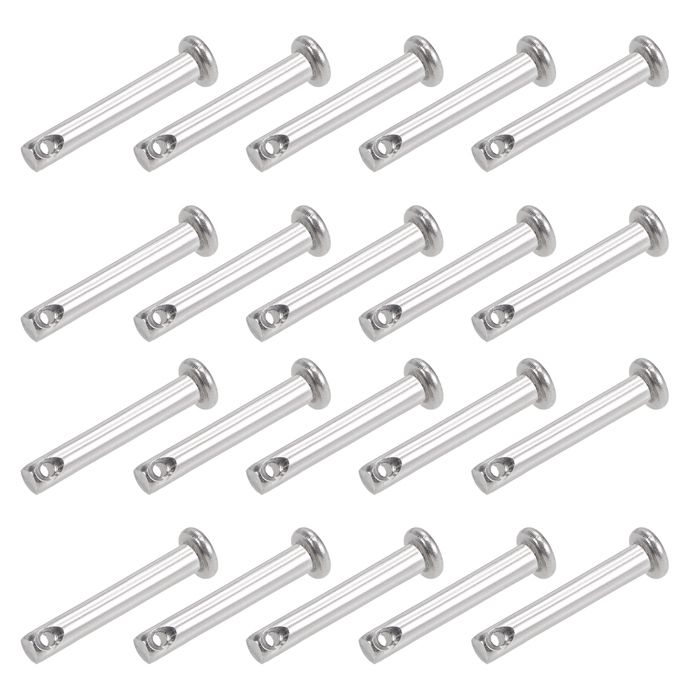 Goupille SOURCING MAP Trou Unique Goupille Blocage 4mm x 25mm Tête ...