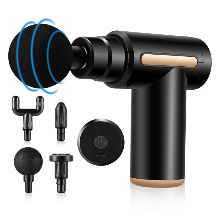 Pistolet de Massage Musculaire Fascia Gun,Massage Gun avec 6 Vitesses ...