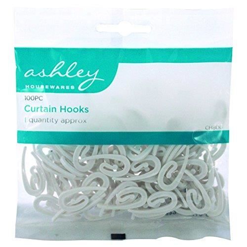 Ashley Lot de 100 Crochets de Rideaux 100xCurtainHooks - Cdiscount Maison