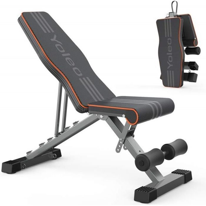 Banc de Musculation Pliable, Table de Fitness Multifonctionnel, Banc ...