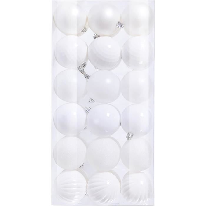 36 Pièces Boules De Noël,Boules De Noël Ensemble,3Cm 24 Pcs, 4Cm 36 Pcs.Boules De Noël Or ...