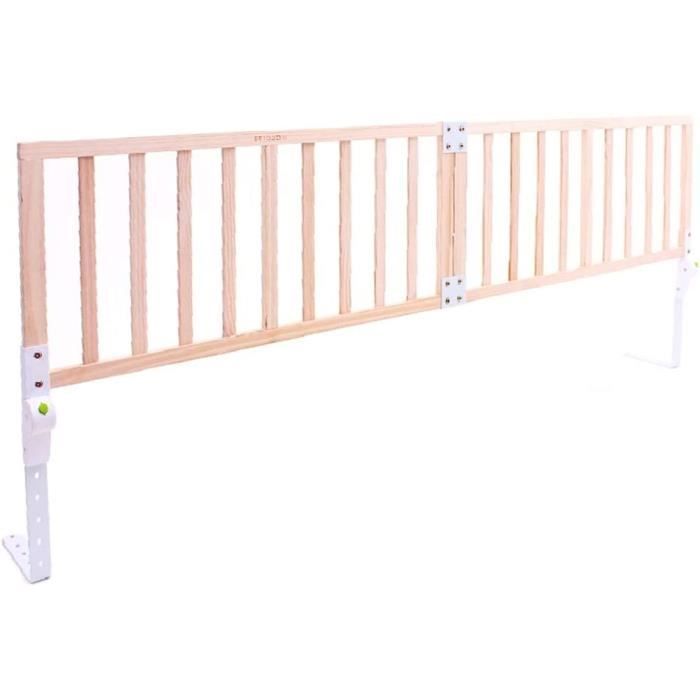 LIQICAI Barrière De Lit, Garde-Corps De Lit en Bois Massif, Balustrade ...