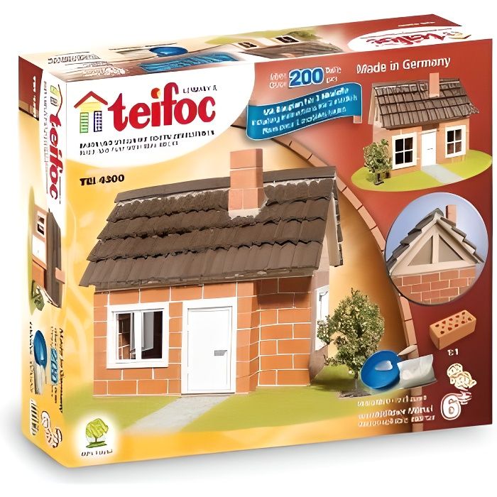 Jouet de construction - MAISON TEIFOC - Toit en tuiles - Pour enfant de ...
