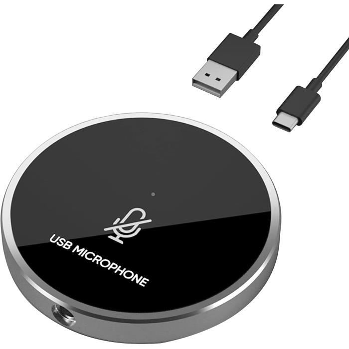 Conférence USB Ordinateur Microphone Micro pour PC de bureau Condenseur ...