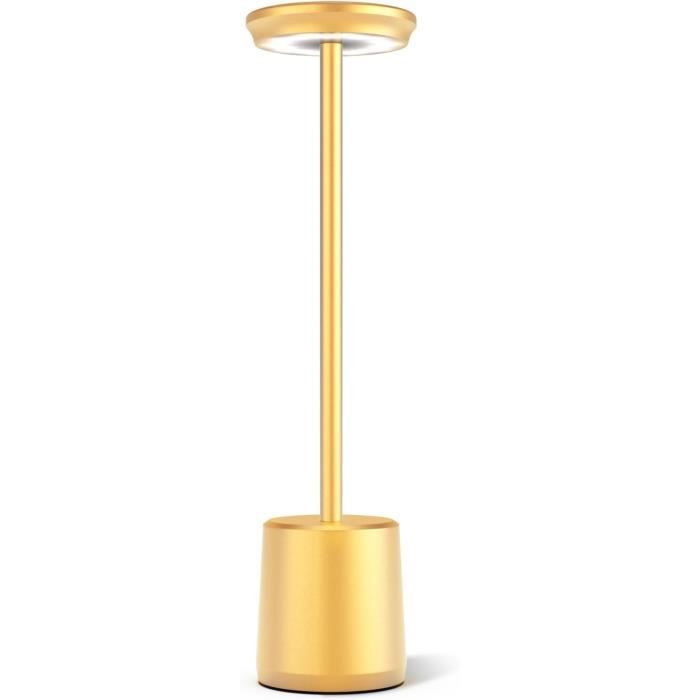 Lampe de Table Sans Fil, Lampe de Bureau LED Rechargeable avec Batterie 5000mAh, USB Lampe de ...