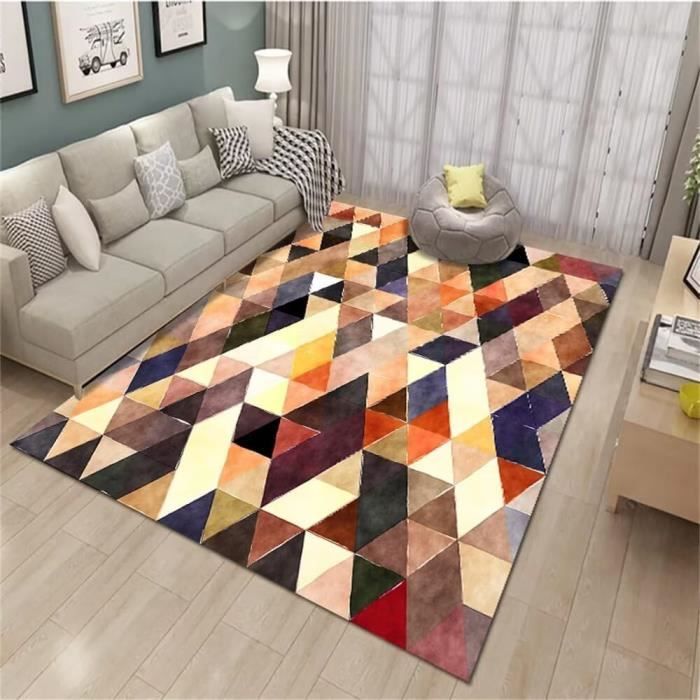 Tapis Salon Doux Tapis Poil Court Tapis De Balcon Extérieur De Salon Et De Salle À Manger À ...