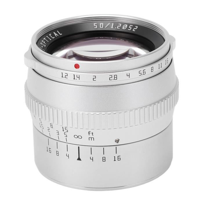 Cikonielf objectif 50 mm F1.2 TTArtisan 50mm M4/3 Monture Objectif à Grande Ouverture F1.2 ...